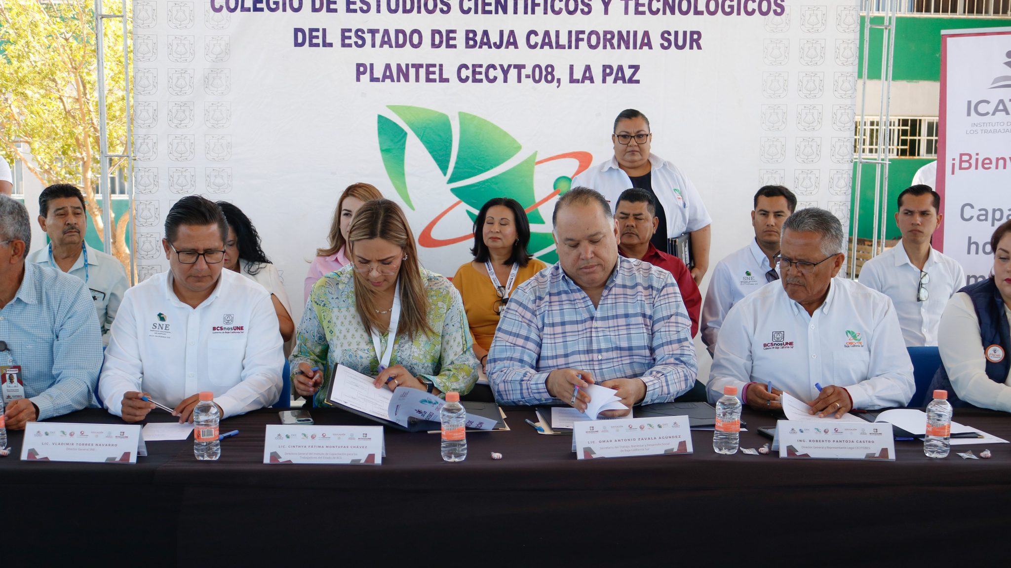 FIRMA DE CONVENIO CECyTEBCS – ICATEBCS – SNEBCS – CECYTE BCS